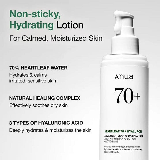 Anua - Heartleaf 70% Daily Lotion - 200ml – The Vault Pk
