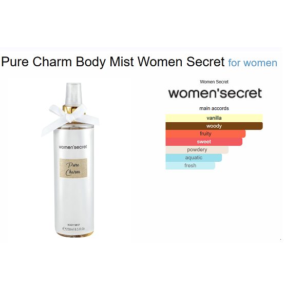 WOMEN SECRET PURE CHARM BODY MIST 250ML IN PAKISTAN – The Vault Pk
