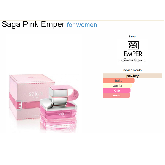 EMPER - SAGA PINK FEMME EDP - 100ML – The Vault Pk