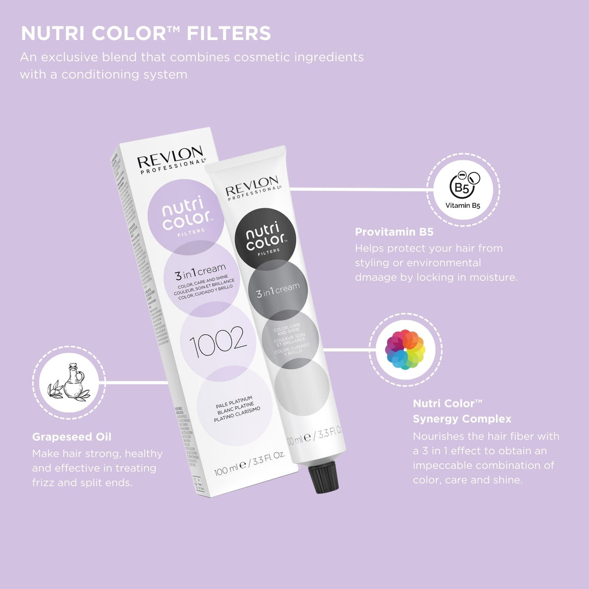 Nutri Color™ Filters 3-In-1 Hair Color - Pale Platinum 1002 - 100ml ...