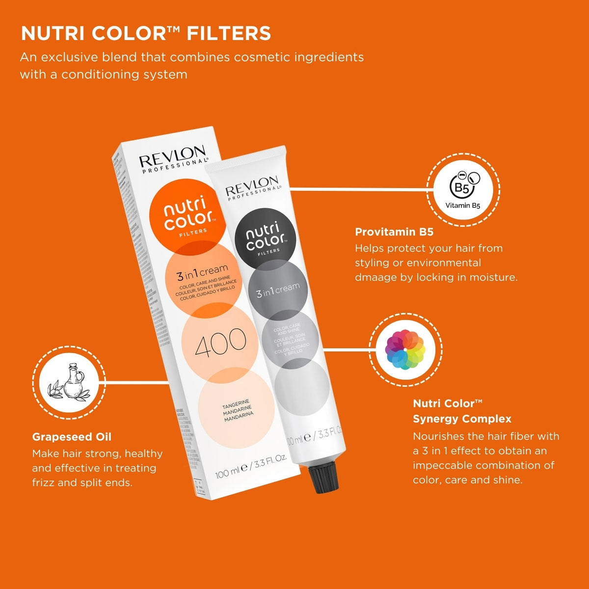 Revlon Nutri 3-In-1 Hair Color Filters Tangerine 400 100ml In Pakistan ...