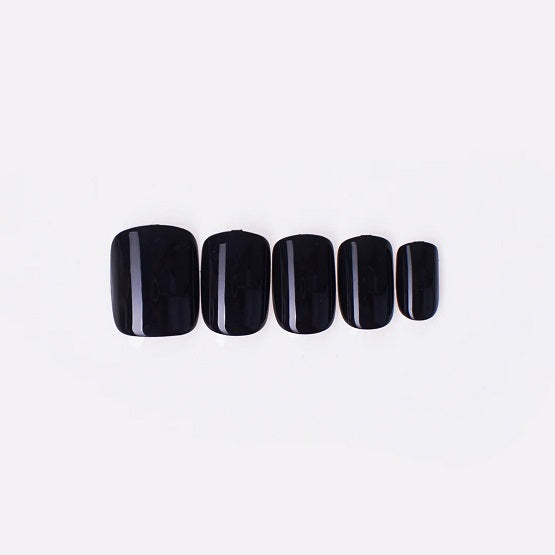 B'QUEEN Solid Nails Black (Square) In Pakistan - The Vault – The Vault Pk