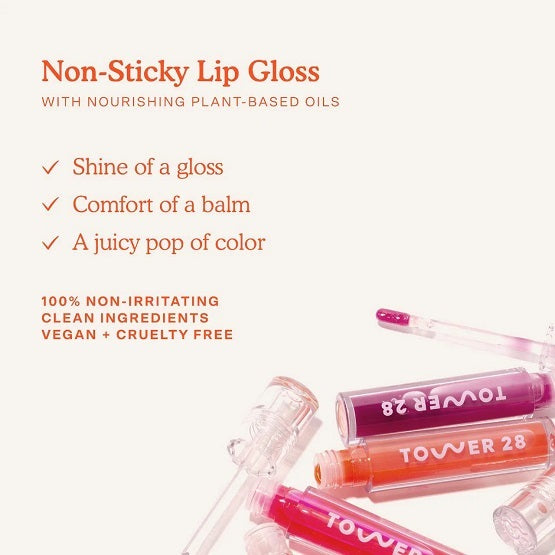 Tower 28 Beauty - ShineOn Lip Jelly Non-Sticky Gloss - Sesame – The ...