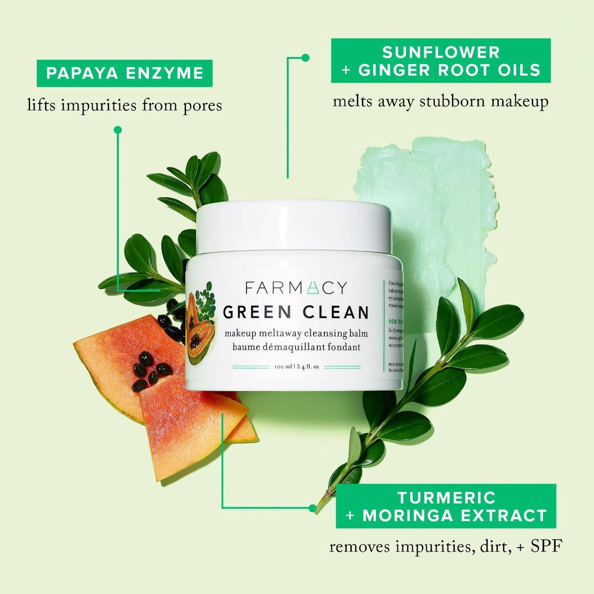 FARMACY Green Clean Makeup Removing Cleansing Balm 100ml In Pakistan ...