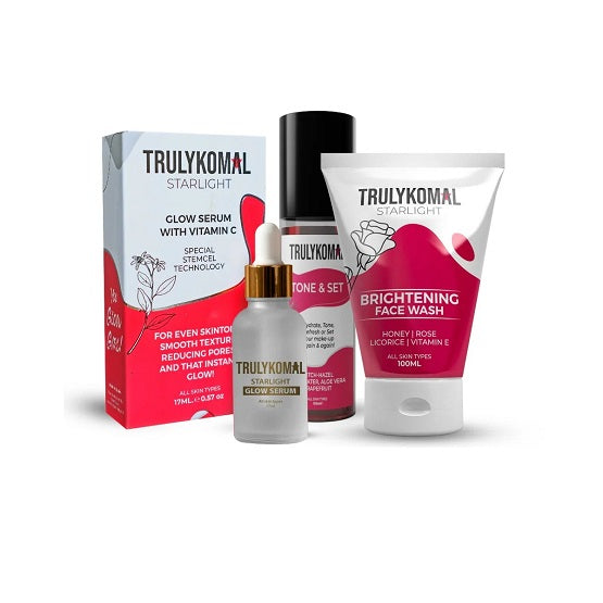 Truly Komal Mega Glow Bundle Glow Serum, Facewash & Toner in Pakistan ...