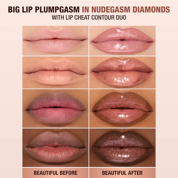 CHARLOTTE TILBURY Big Lip Plumpgasm Plumping Lip Gloss Nudegasm ...