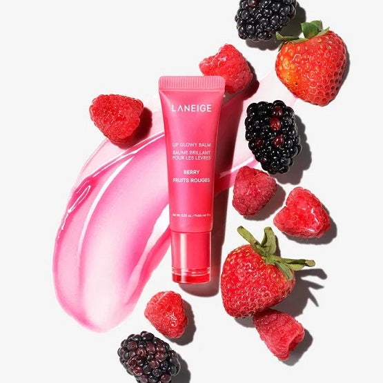 LANEIGE - Lip Glowy Lightweight Hydration Balm with Shea Butter - Berr ...