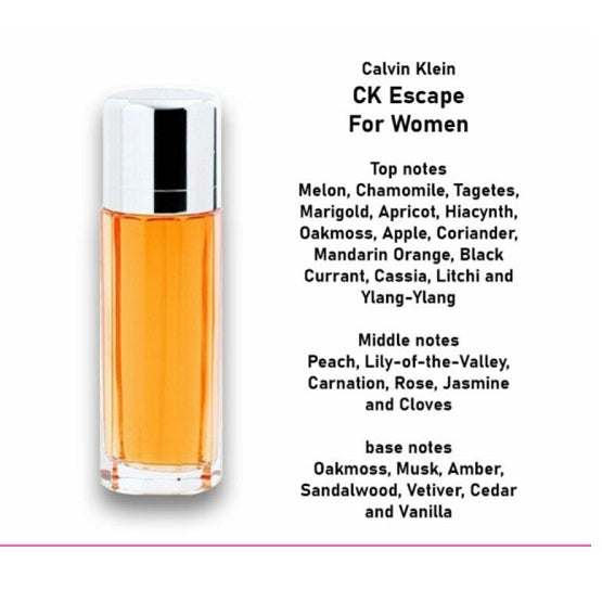 Calvin Klein - Escape Women Perfume - 100ml – The Vault Pk
