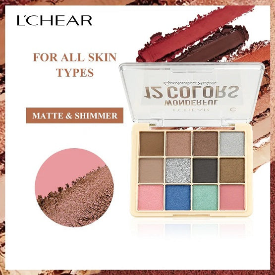L'CHEAR - WONDERFUL 12 COLORS EYESHADOW PALETTE – The Vault Pk